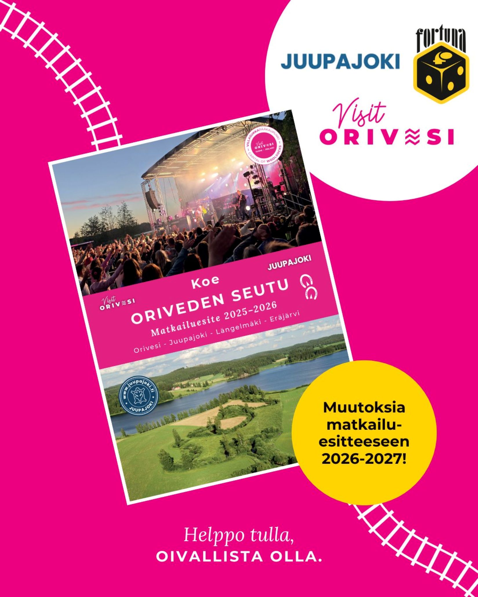 Muutoksia matkailuesitteeseen 2026-2027 - Juupajoen kunta