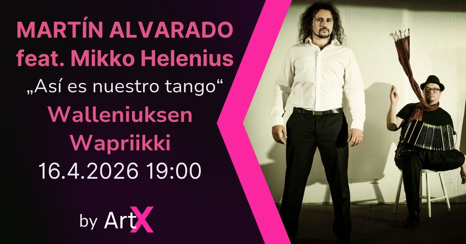 Martín Alvarado & Mikko Helenius: „Así es nuestro tango“, Walleniuksen ...